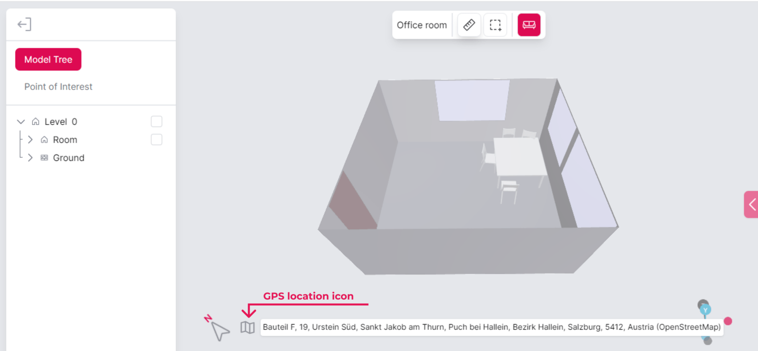 GPS location data in the 3D room model – Help Center